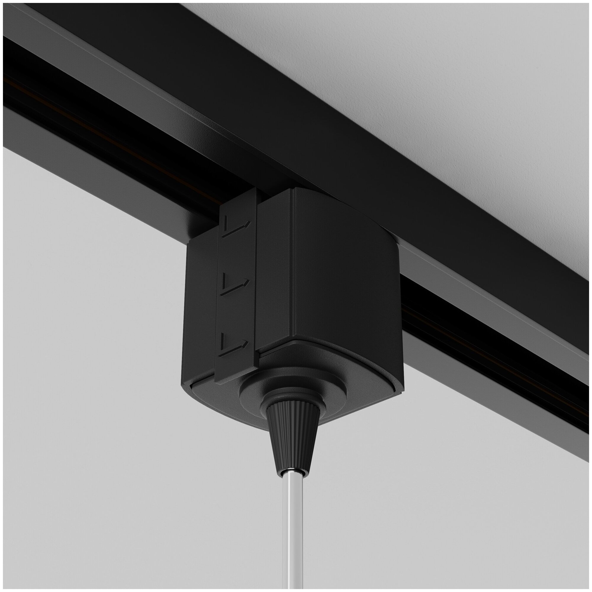 Коннектор Maytoni TRA010-1-A-B, для трековой системы, однофазный, черный, пластик