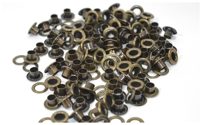 Люверсы №3 5мм сталь антик (уп 100 шт) Proknopka