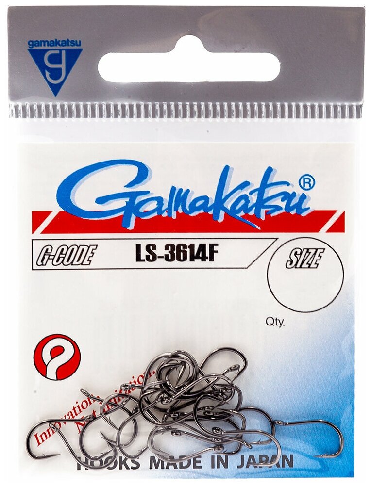Крючок Gamakatsu Hook LS-3614F 8p n/l Black №04