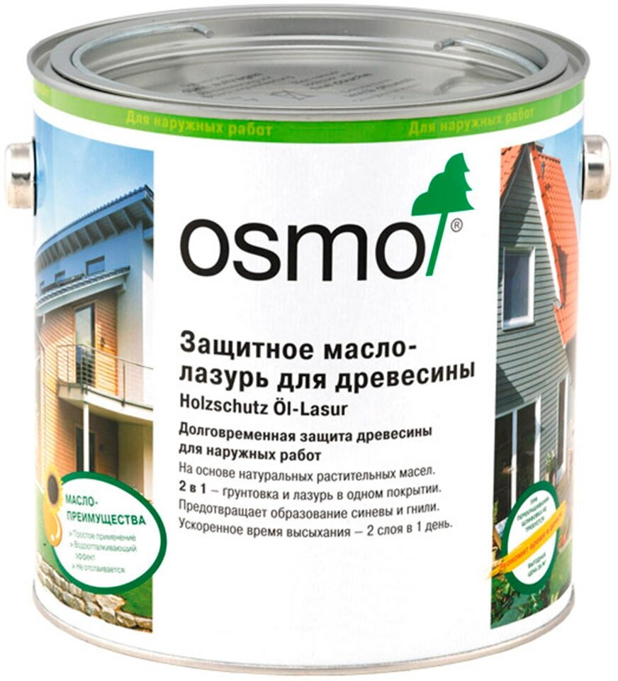 Масло-лазурь Osmo Holzschuts Ol-Lasur для дерева палисандр 2,5 л