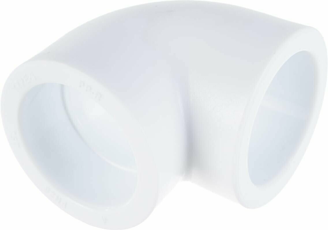 Угольник RTP PN25 90 градусов, внутр внутр D20 мм 100шт (белый)