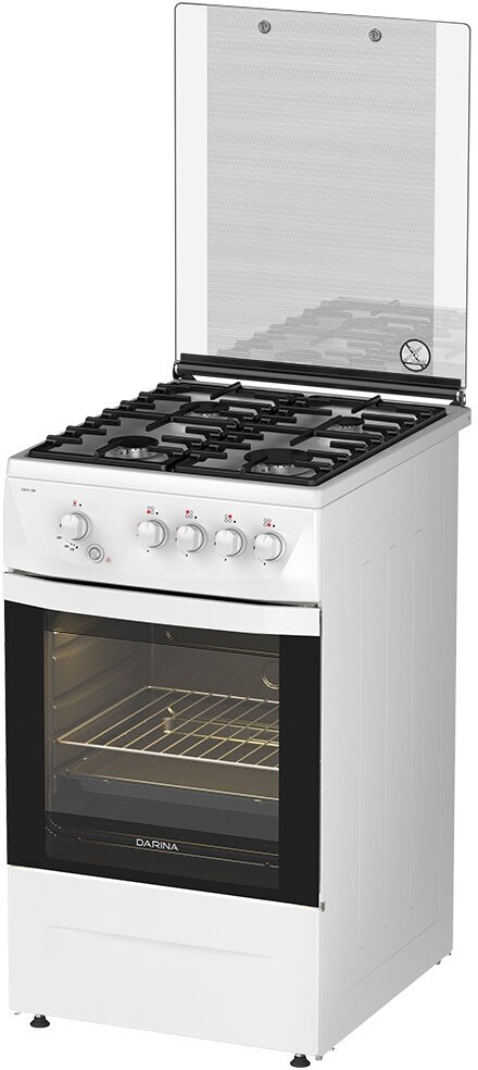 Газовая плита Darina 1D1 GM 241 008 W 50 л, 4 конфорки, белый