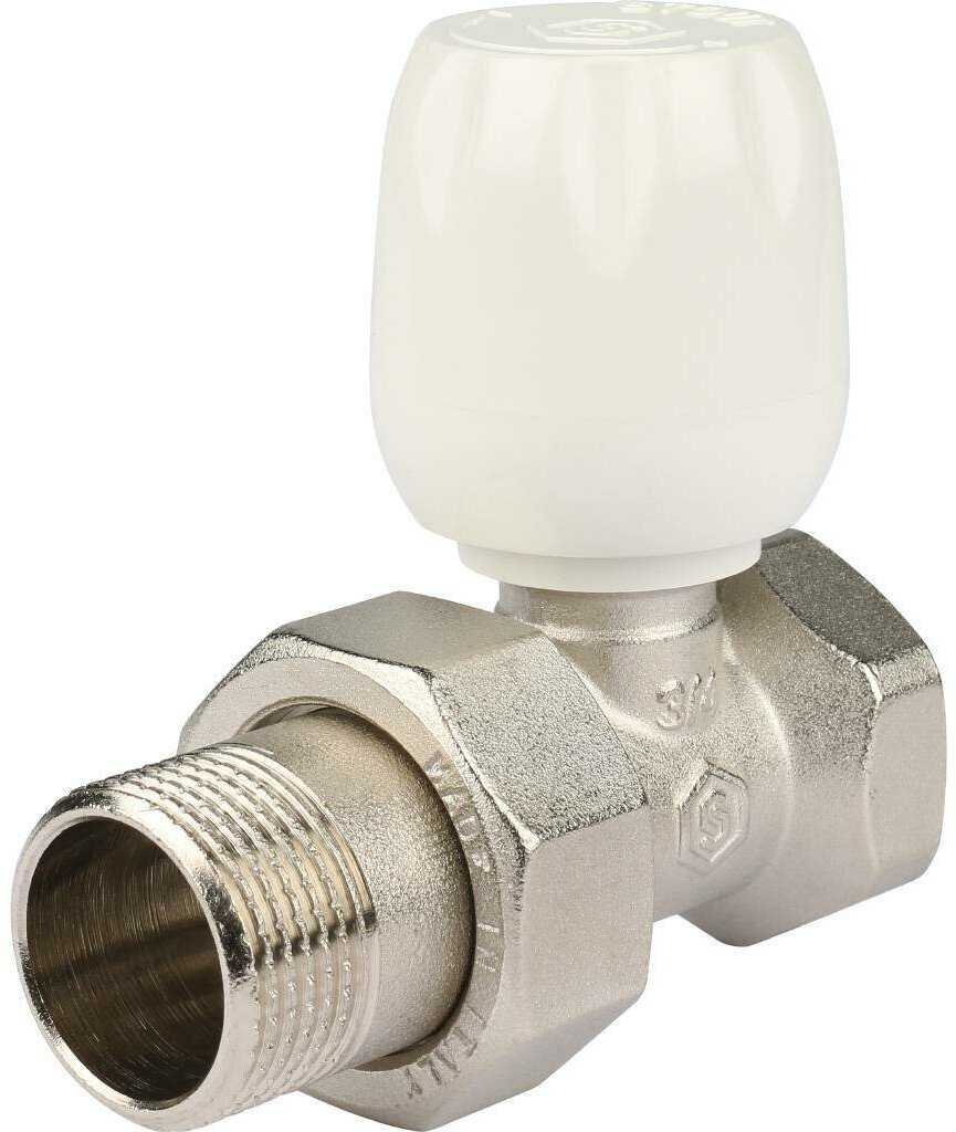 Клапан ручной терморегулирующий 3/4", DN 20, PN 10, с неподъемным шпинделем, прямой, STOUT