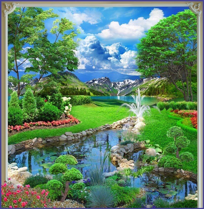 Фотообои Vostorg № 142 Дивный сад 196х201 см