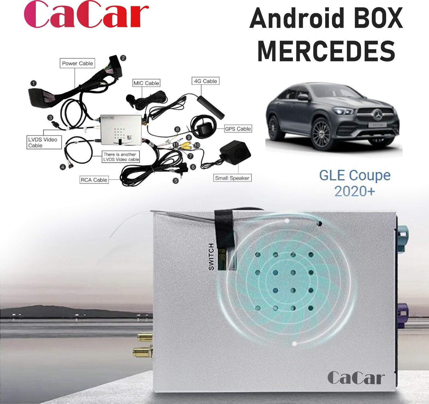 Андроид блок + Carplay/Android Auto для Mercedes GLE