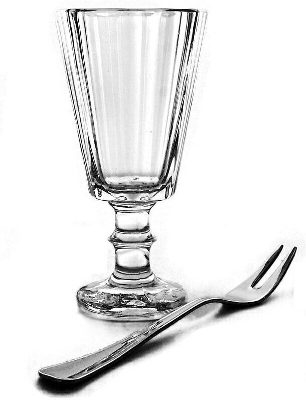 Набор Граненая рюмка Дятьковская 50 мл и вилка