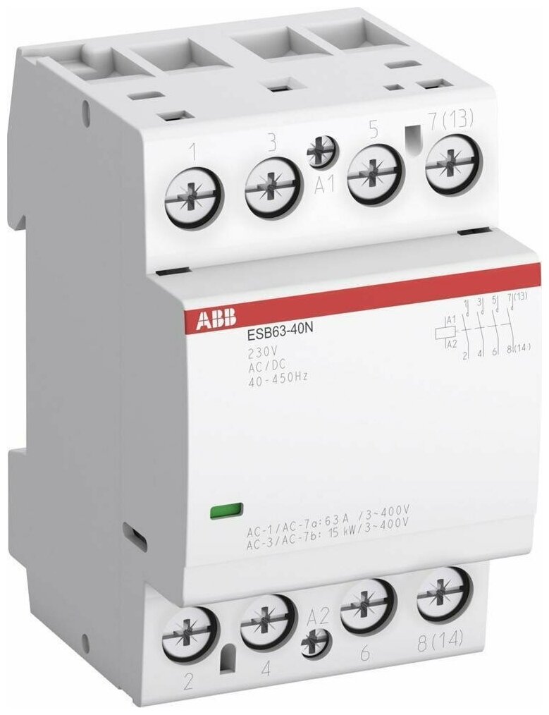 Контактор модульный ABB ESB63-40 4P 63А 230В 4НО