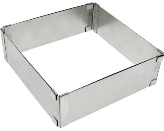 Кулинарная форма квадратная регулируемая Мультидом 15х15см-28х28смх5 см