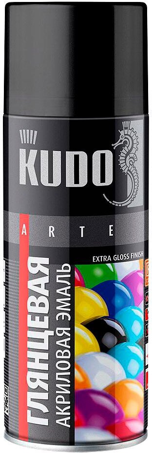 Эмаль аэрозольная Kudo Arte вишневая глянцевая RAL 3011 520 мл