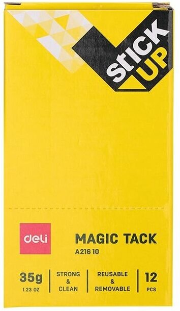 Пластины клеевые Deli EA21610 35гр корп. желтый блистер Stick UP