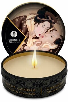 12602 Shunga Massage Candle Intoxicating Chocolate, 30мл. Массажная свеча, пьянящий шоколад