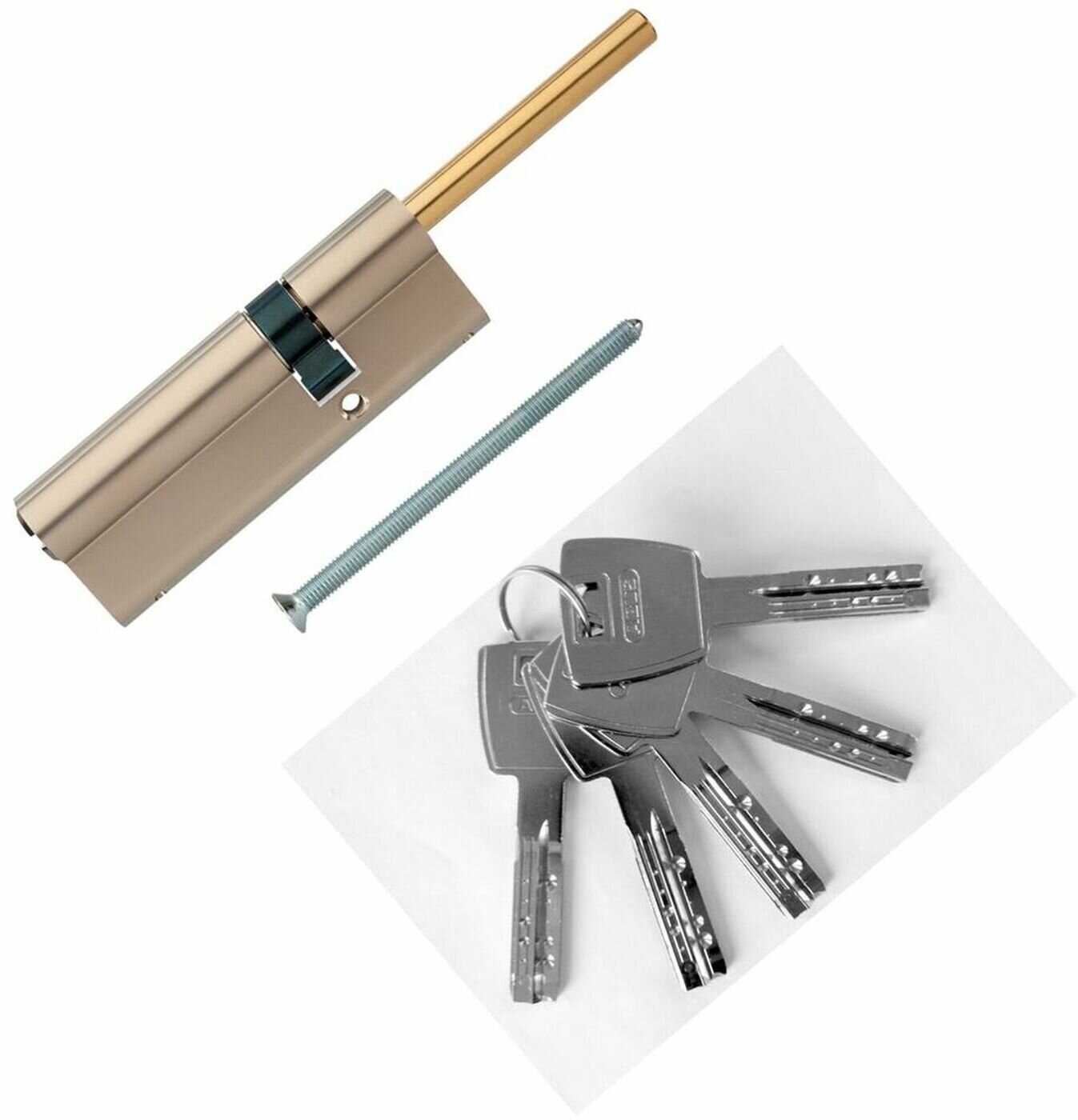 Механизм цилиндровый ABUS X12R491-27 ключ/шток 55-30 (85 мм) NI (5 key)