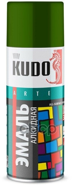 Эмаль универсальная зелёная листва 520 мл Kudo арт. KU-10082