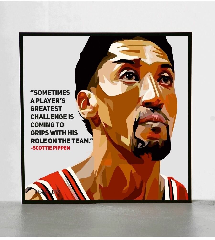 Картина постер Поп-арт Скотти Пиппен Баскетбол NBA