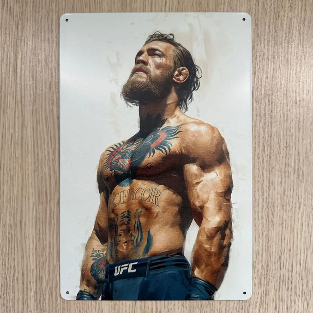 Табличка металлическая интерьерная Арт Конор Макгрегор Art Conor McGregor
