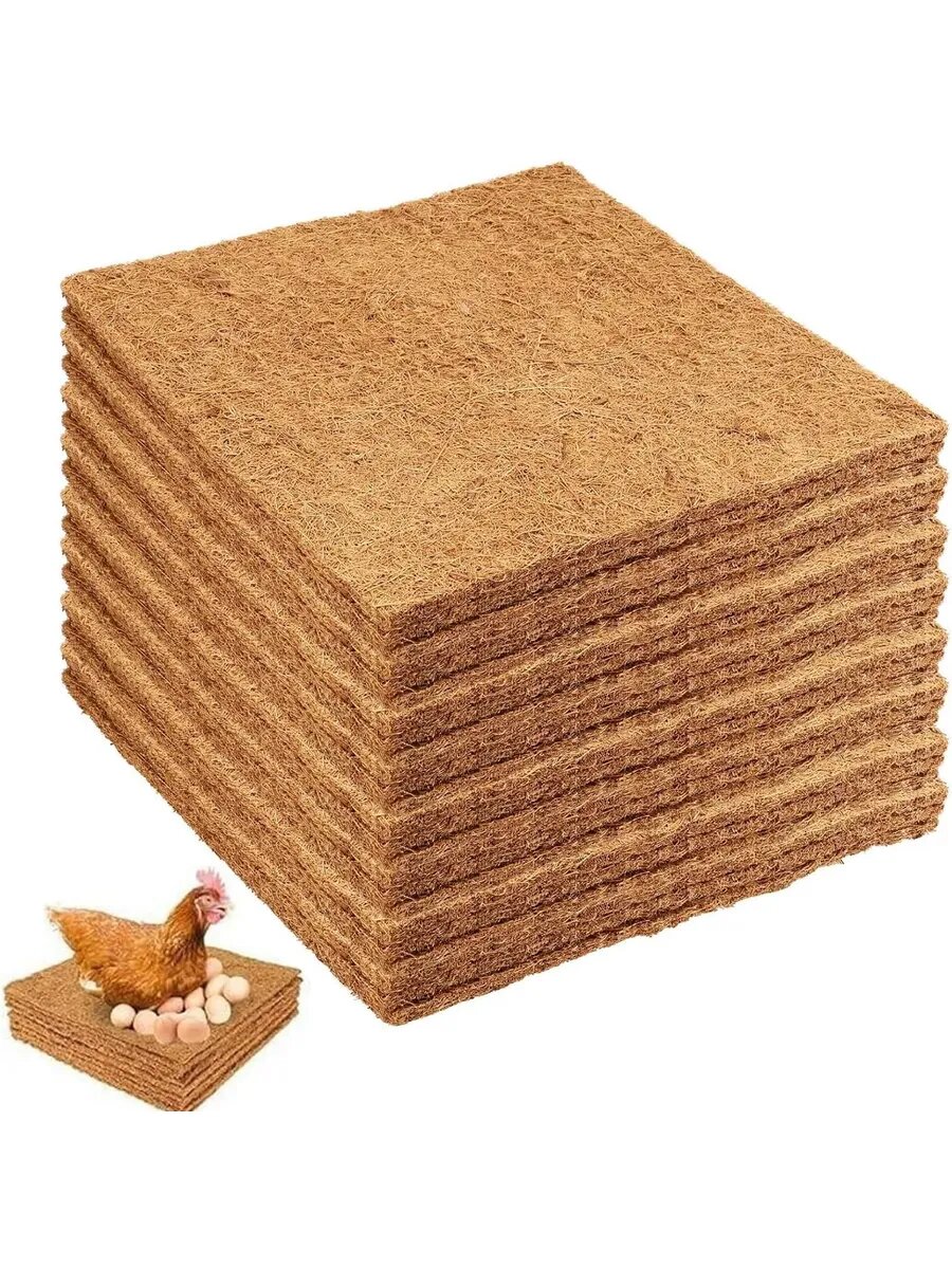 10 штук, 13"x13" кокосовая пальма для курицы