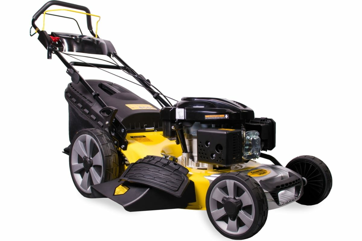 Газонокосилка CHAMPION LM5347, бензин, травосборник 70 л, 4 колеса, 53 см