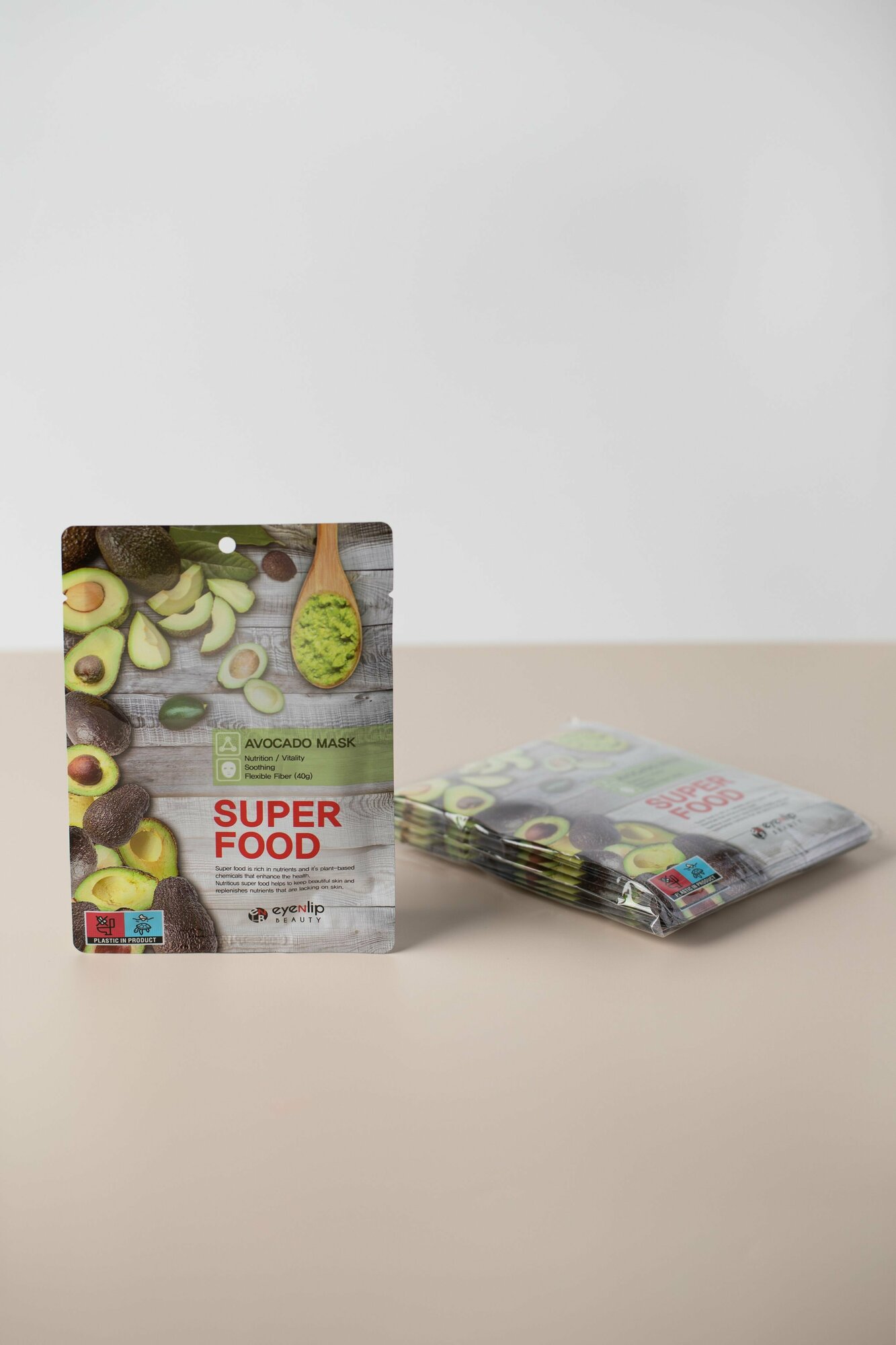Тканевая маска EYENLIP "SUPER FOOD AVOCADO", для всех типов кожи, 10 шт
