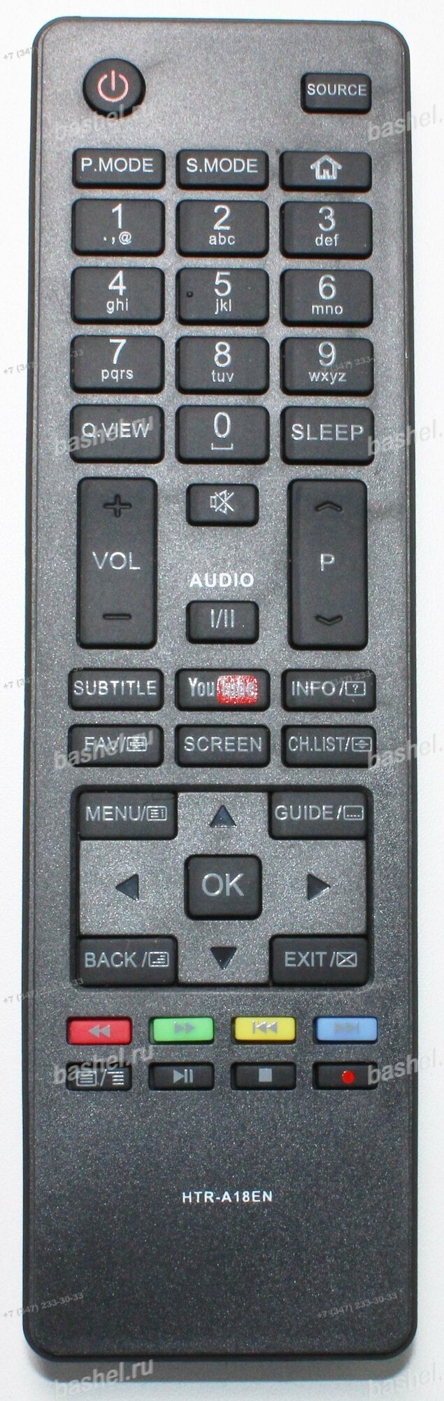 Haier HTR-A18EN (с кнокой YOUTUBE), Пульт ДУ