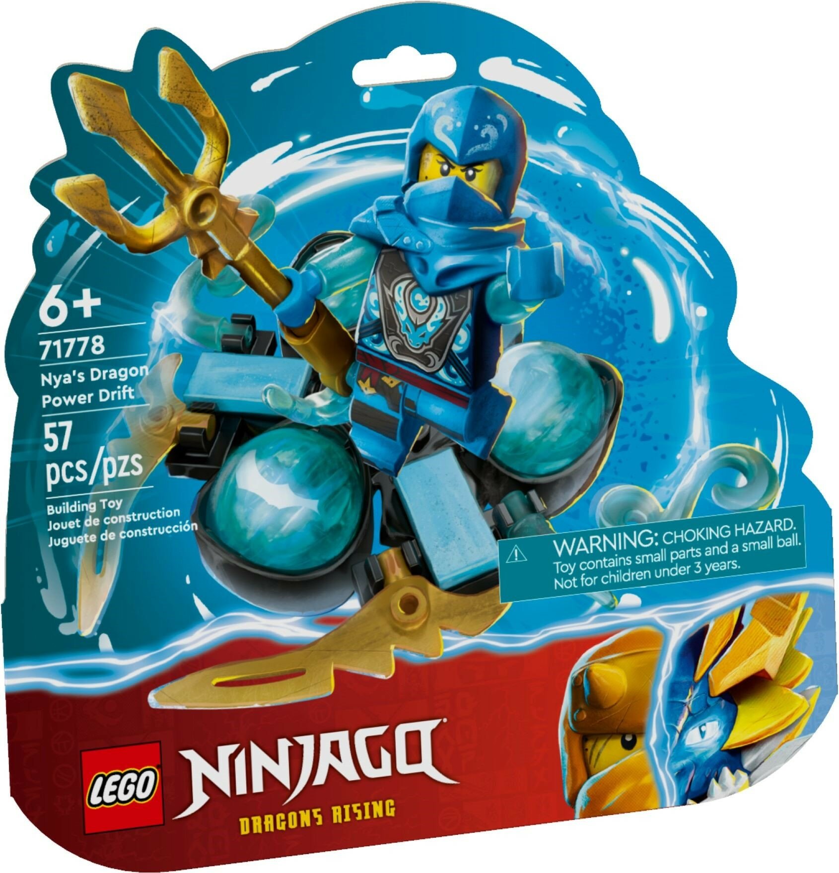 Конструктор LEGO Ninjago 71778 Nya's Dragon Power Spinjitzu Drift, 57 дет.