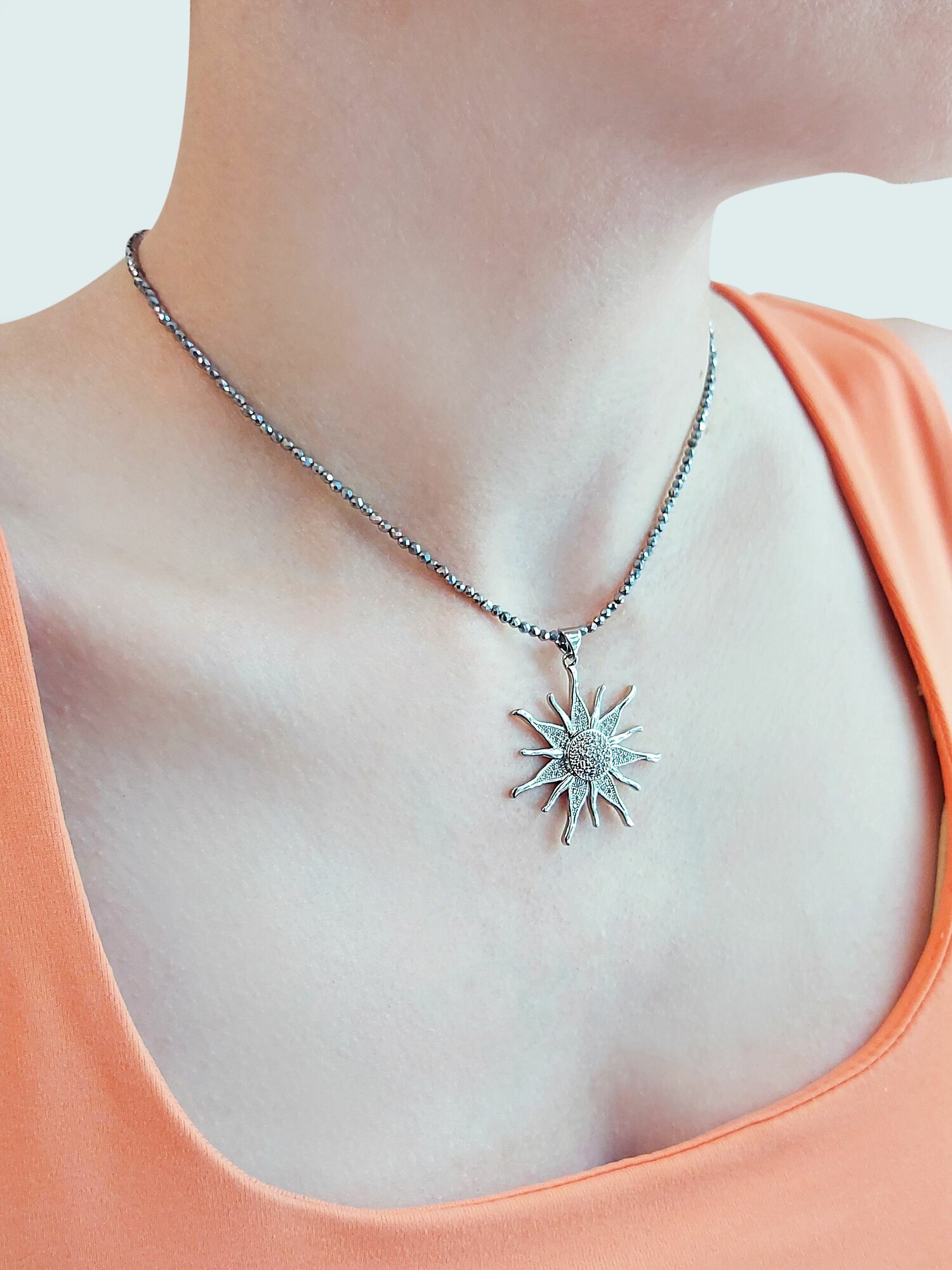 Колье AIM STARS, гематит