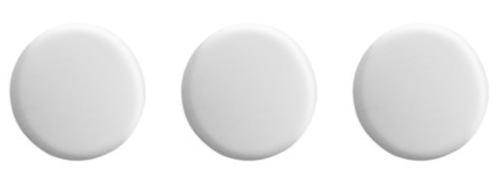 Пуховка для пудры Relouis, с атласным верхом, 3 шт