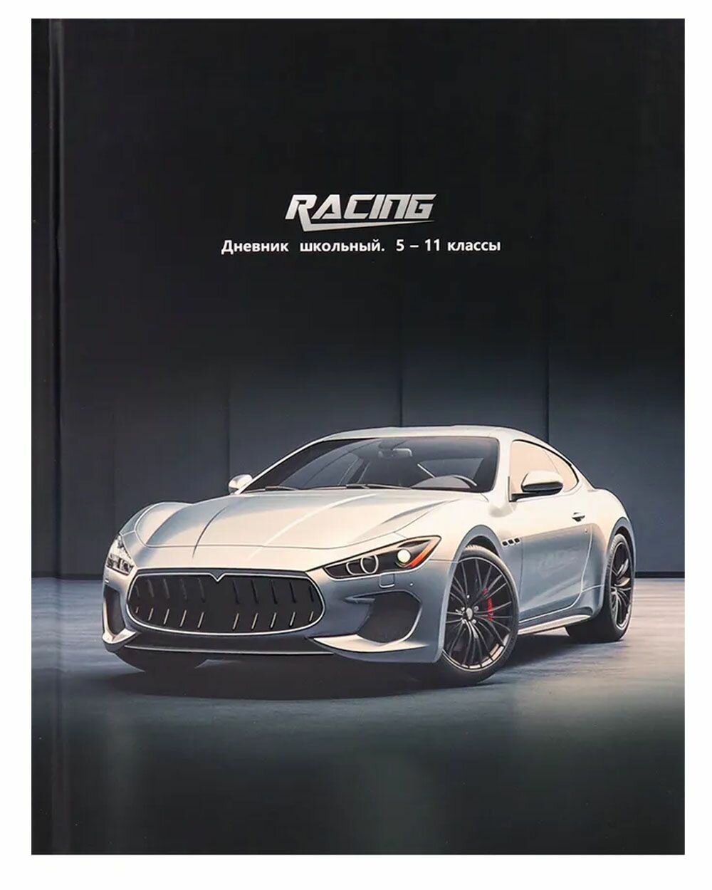 Дневник школьный "Серебристый Автомобиль" 5-11 класс, выборочный лак, 48 листов, 7БЦ