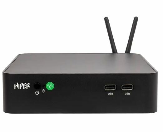 Мини ПК Hiper M8 (61GFBDV1QG) - Intel Pentium Gold G6405, ядра: 2 х 4.1 ГГц, 8 ГБ DDR4, Intel UHD Graphics 610, SSD 256 ГБ, Windows 10 Pro