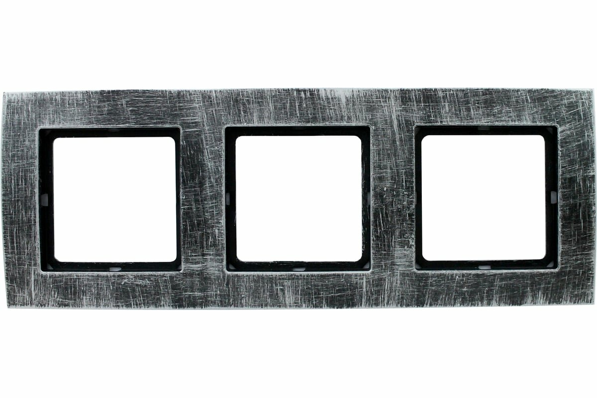 Duwi рамка Palazzo Vintage на 3 поста, серебро патина, серия 26566, стильная коллекция