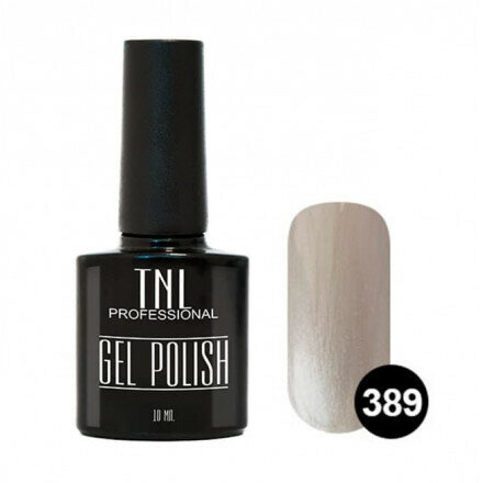 TNL Professional Цветной Гель-лак № 389 - платиново-серый (10 мл.)