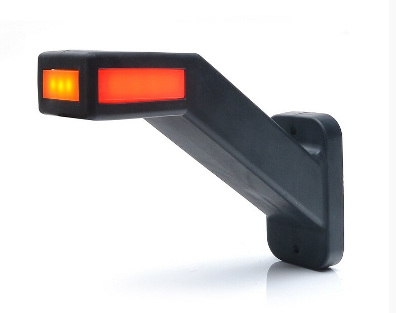 Фонарь габаритный Рог светодиодный боковой ФГ-53-02L, 12-24В, неоновый, с сигналом поворота, левый. (1 шт.)