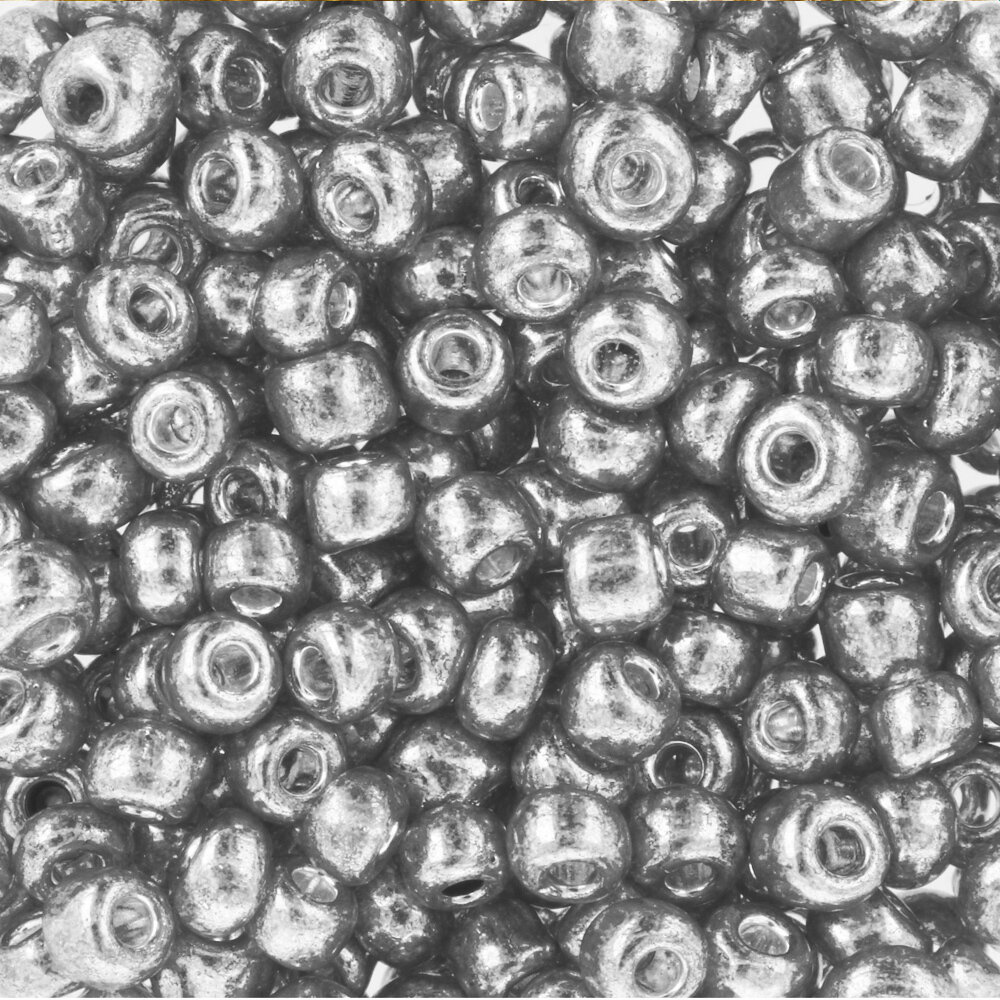Бисер "Zlatka" GR 08/0 (0557-0569) 10 шт 10 г №0561 серебряный
