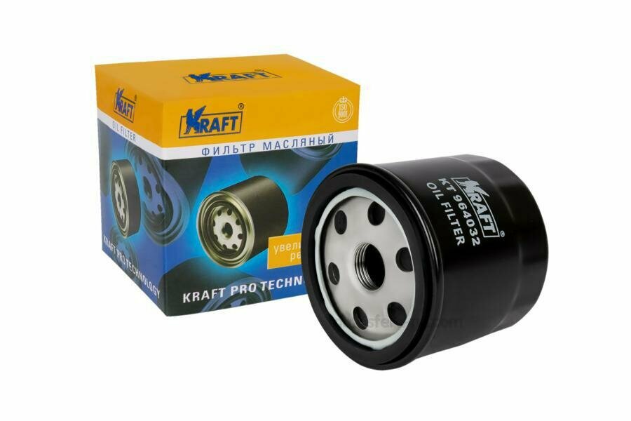 KRAFT KT964032 Фильтр масляный для а/м Ford C-Max II (10-), Ford Focus (04-) / Volvo S40 (04-12) KRAFT