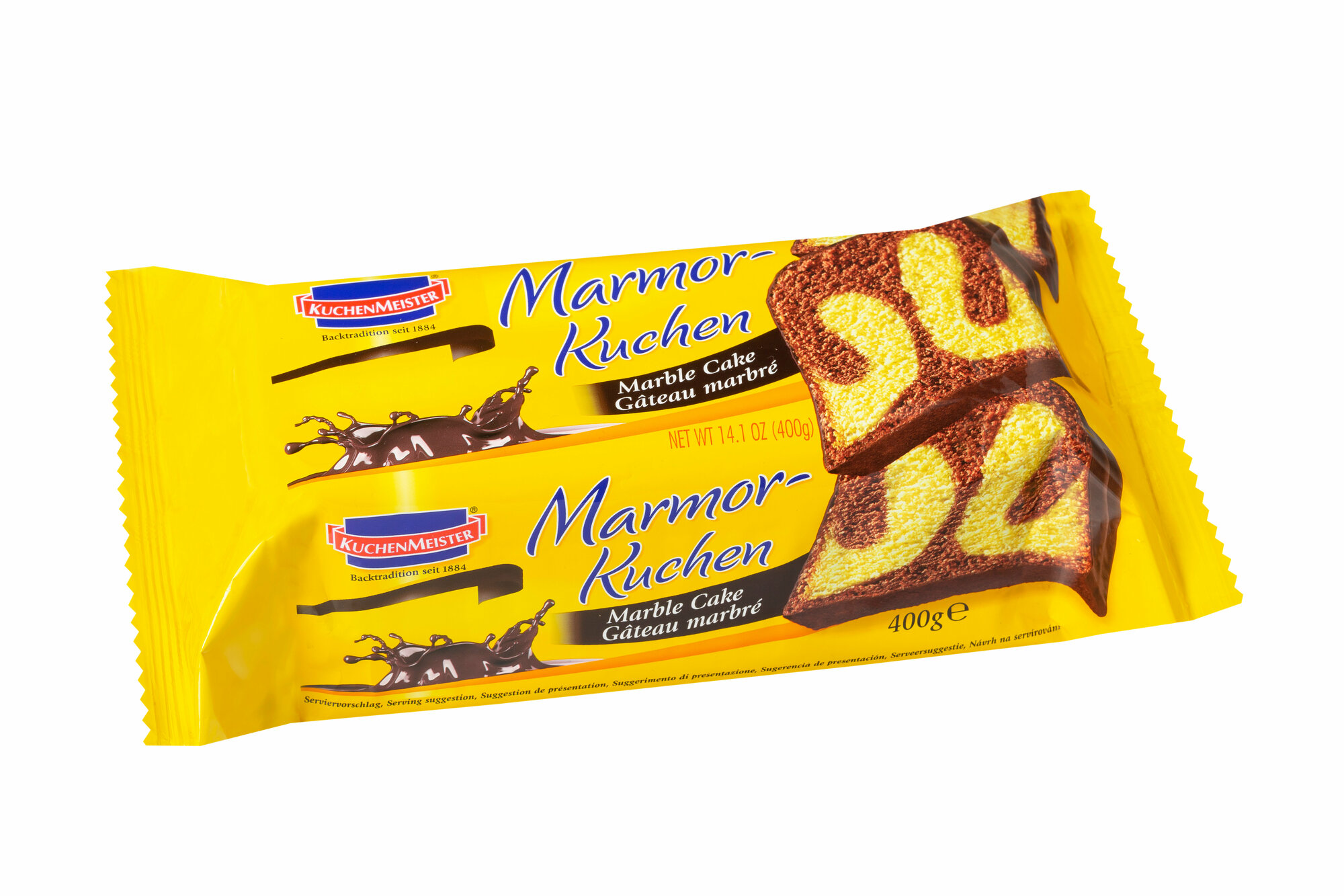 Кекс мраморный KuchenMeister ванильно-шоколадный (в фольге), Германия, 400г