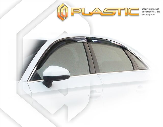 Дефлекторы окон (Classic полупрозрачный) Audi A3 2012 - г. в. СА Пластик (Арт. 2010030310367)