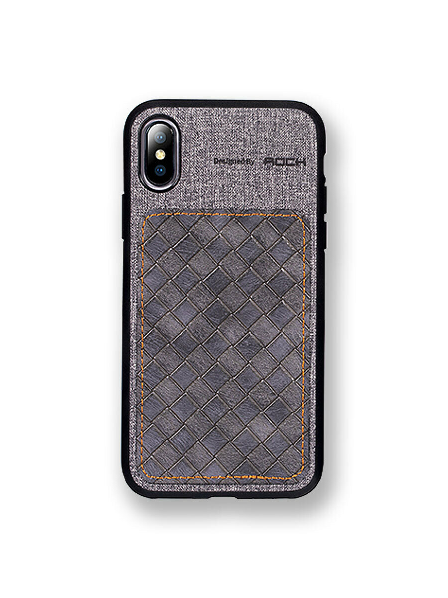 Чехол накладка Rock Origin Series для Apple iPhone X/Xs, серый
