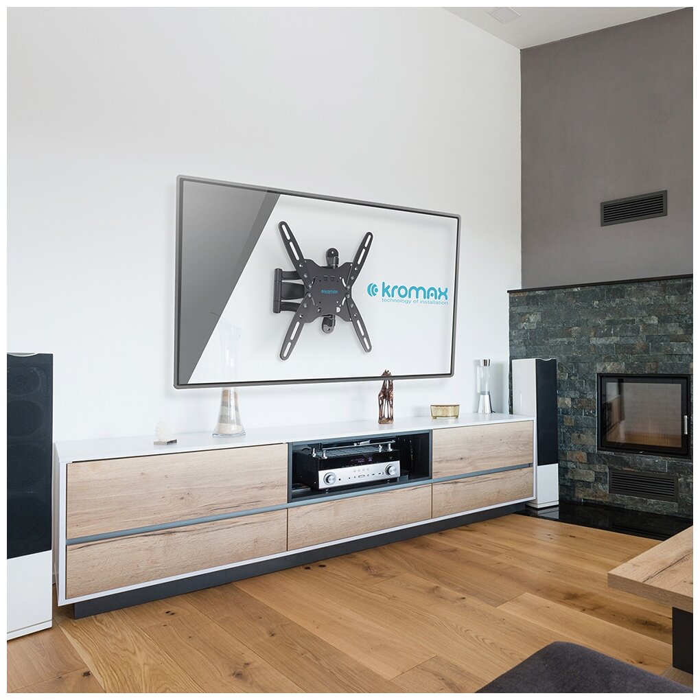 Кронштейн на стену Kromax TECHNO-5, Grey Titan