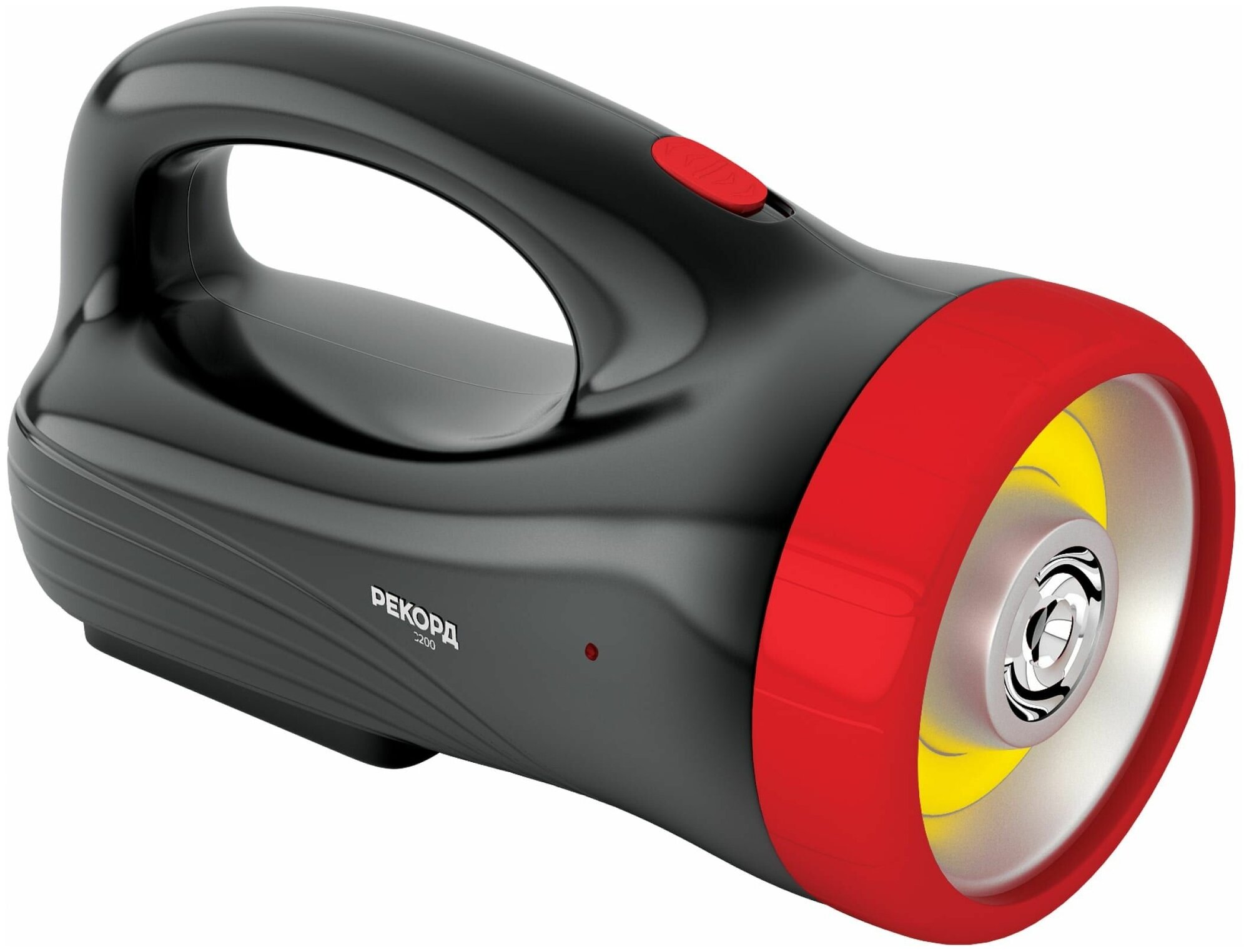 Фонарь-прожектор Рекорд аккумуляторный светодиодный Pв-3200, черный 23206 23206 .