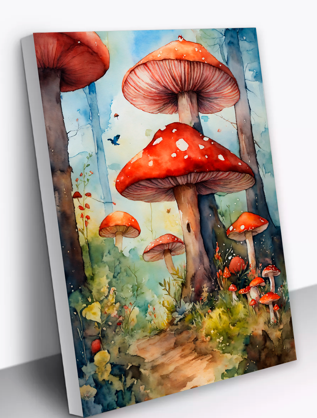 Картина по номерам "Мухоморы" 40х50 см, хлопковый холст на подрамнике, акрил, АртТойс