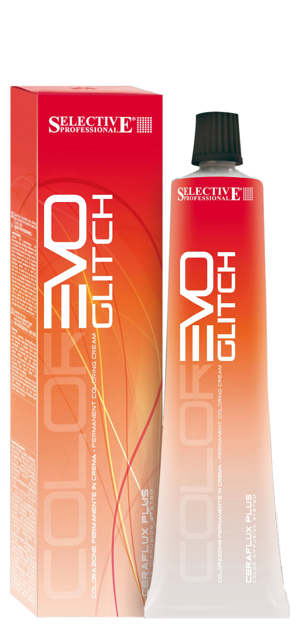 Краска для волос Selective Professional Coloring Hair Glitch Color, Глитч Колор Крем-краска для яркого мелирования без предварительного осветления, Красный