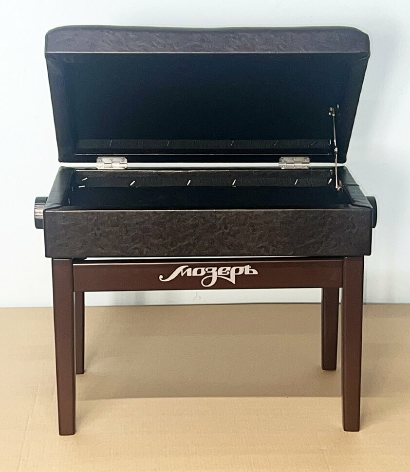 BPM-55/BN Банкетка для пианино или рояля деревянная, коричневая, Мозеръ