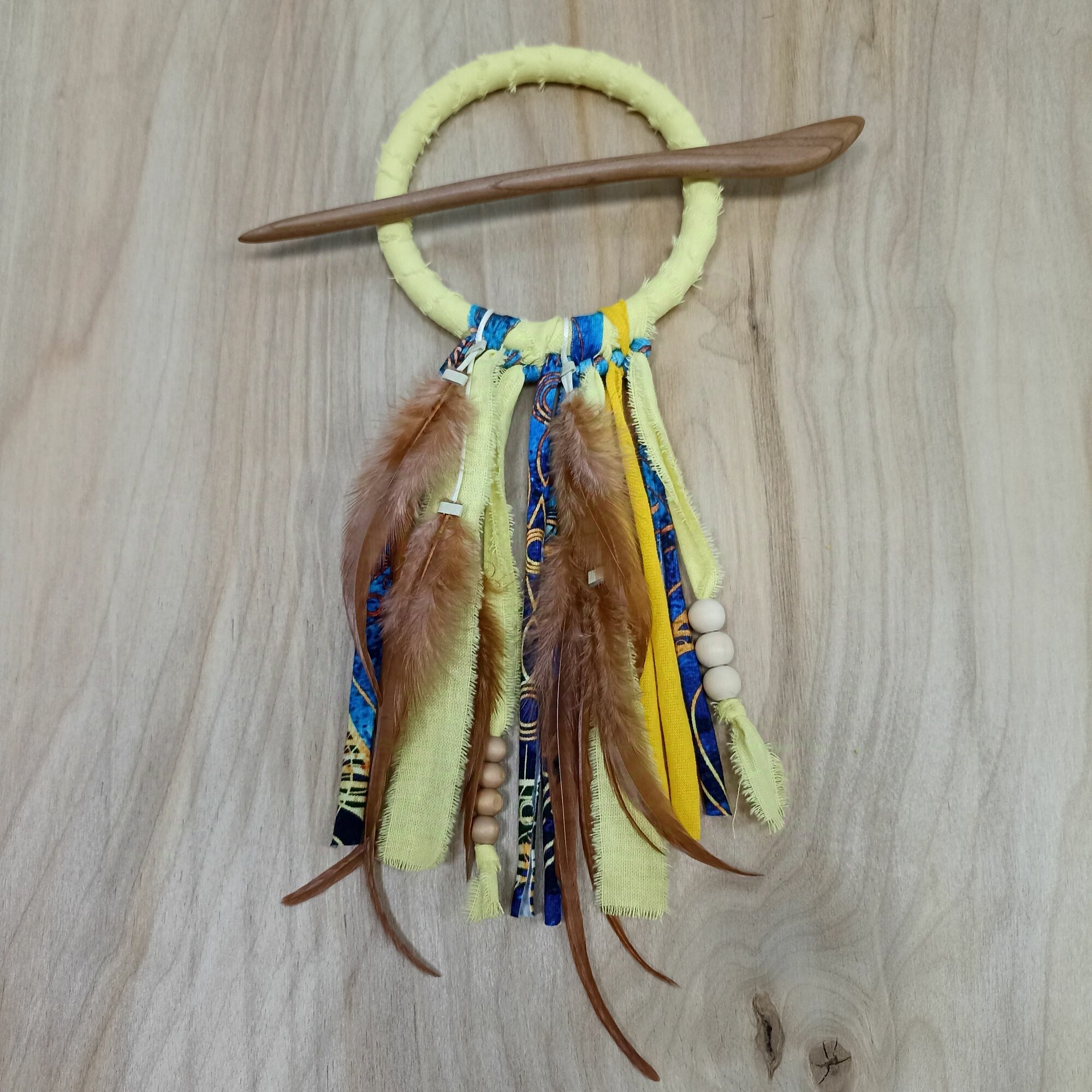 Фибула заколка для дредов