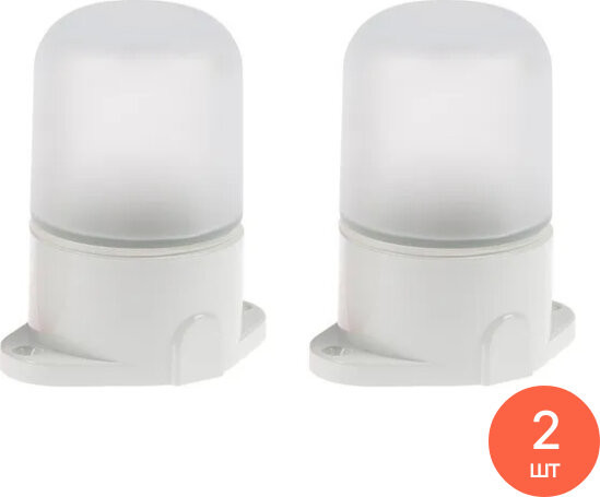 Cветильник настенно-потолочный TDM / ТДМ НПБ400 Народный, 60Вт IP54, SQ0303-1501 / освещение для бани (комплект из 2 шт)