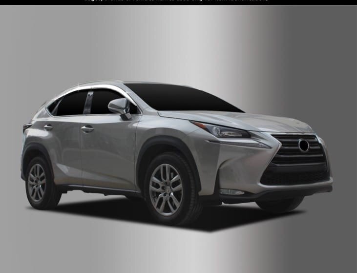 "Хромированные дефлекторы для Lexus AZ10 NX 2015 г", бренд Auto Clover