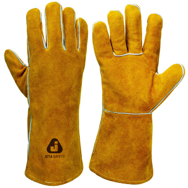 Jeta Safety краги спилковые пятипалые на подкладке JWK301-XL для сварочного персонала