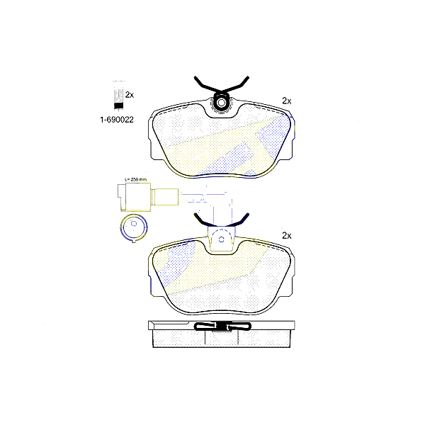 ICER 180766-006 (34111155998 / 34111156898 / 34111157747) колодки торм. дисковые