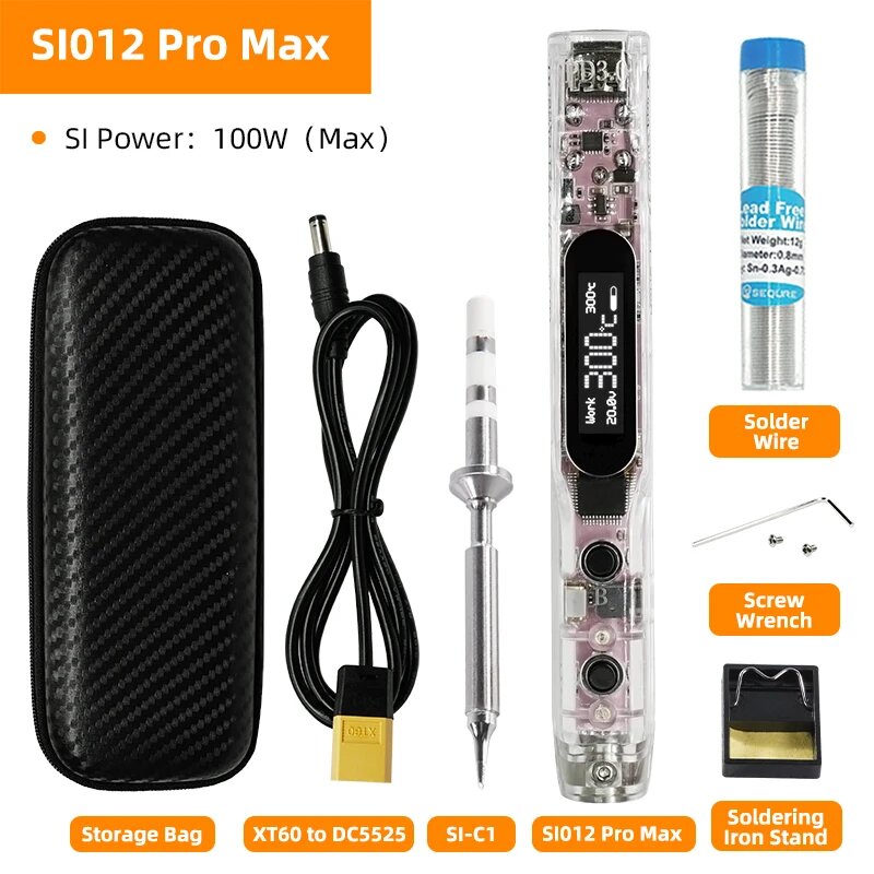 Паяльник SI012 Pro Max 100W Kit With SI-C1