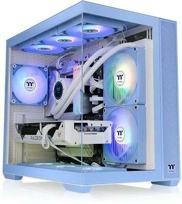 Корпус Thermaltake View 380 TG ARGB Hydrangea CA-1Z2-00MFWN-00, синий