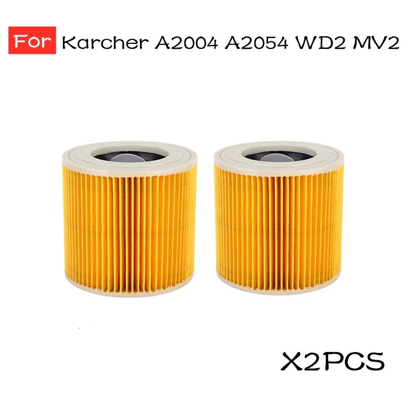 Фильтры для пылесоса Karcher A2004 A2054 A2204 A2656 WD2.250 WD3.200 WD3 2PCS