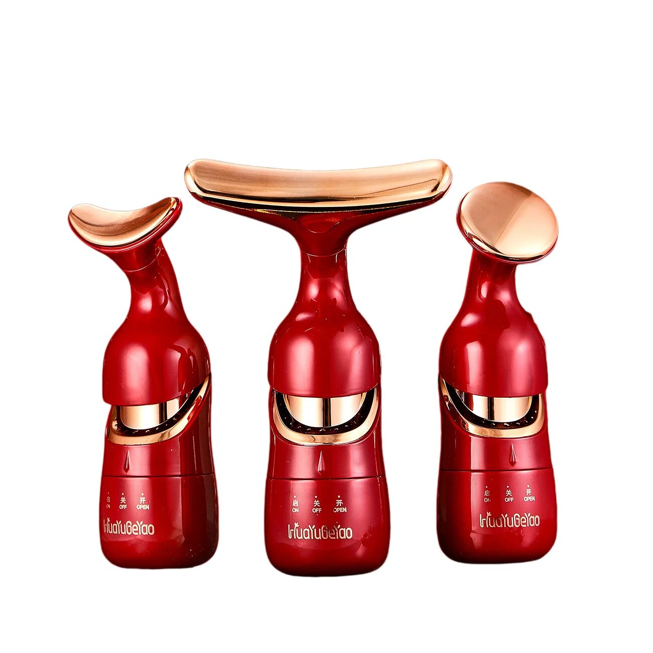 CAMMUO электрический массажер для лица 3 IN 1-Red